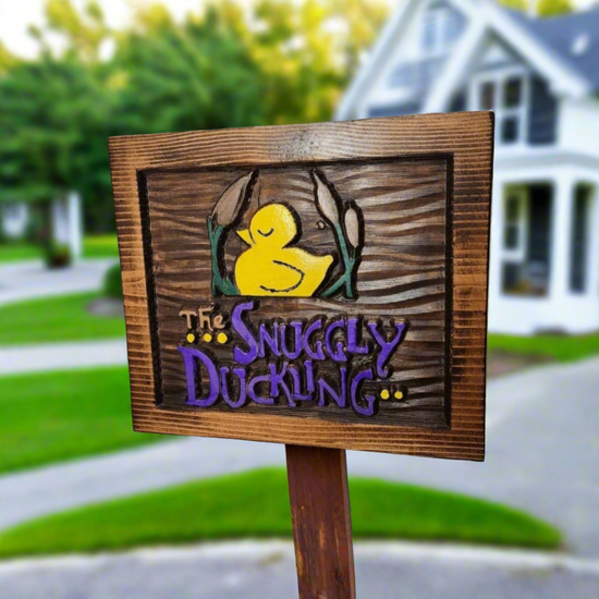 Carved Wooden 3D relief Wood Sign Bears and Trees personalized ...